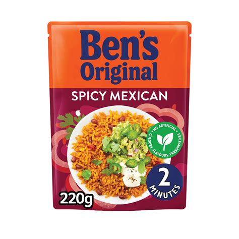 Bens Original Spicy Mexican Microwave Rice 220g