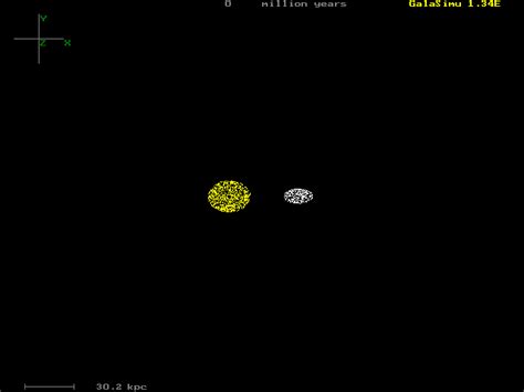 Body N Colliding Galaxies Animation