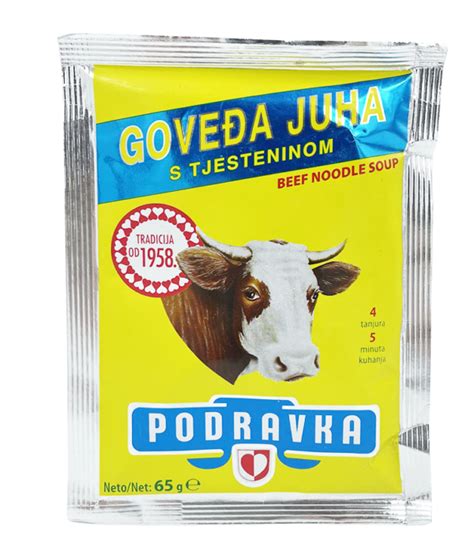 Podravka Beef Noodle Soup 65g Gourmet Mix