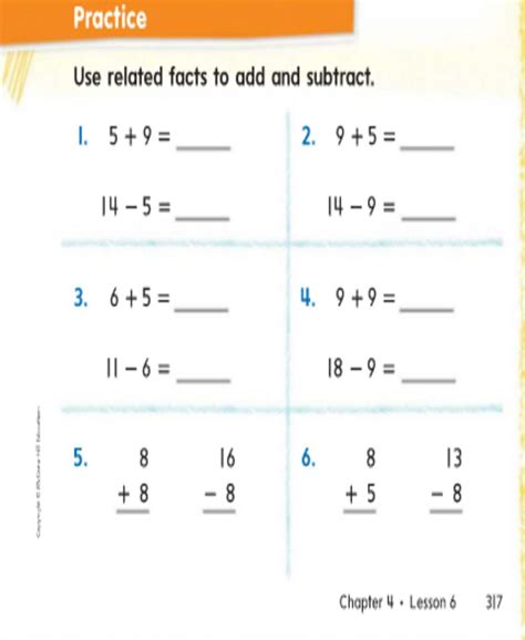 Related Addition To Subtraction Fact Interactive Worksheet Live
