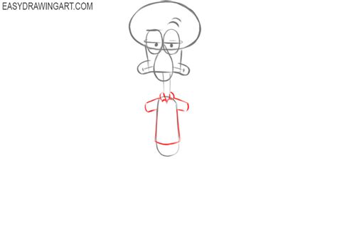 How To Draw Squidward Easy Drawing Art