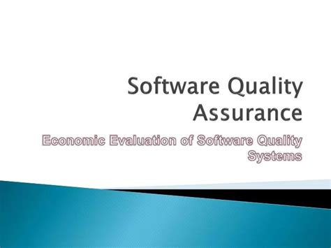 PPT Software Quality Assurance PowerPoint Presentation Free Download ID 4339351