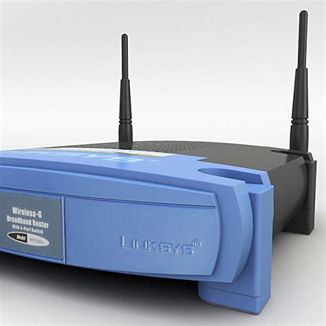 3d Linksys Broadband Router Model