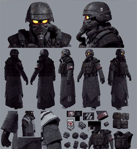 Sci Fi Armor Concept Art Helghast Soldiers Killzone Concept Art