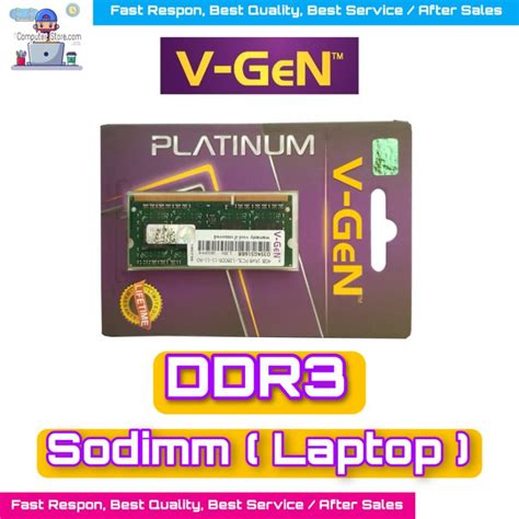 Jual Ram Laptop Sodimm V Gen Platinum DDR GB GB GB Ram Untuk Laptop Notebook