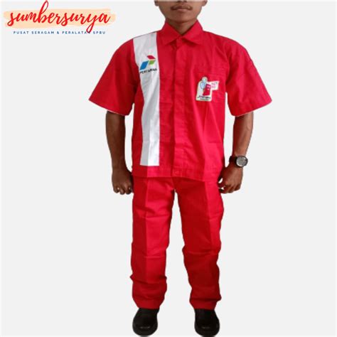Jual Setelan Baju Operator Spbu Pertamina Pasti Pas Baju Operator