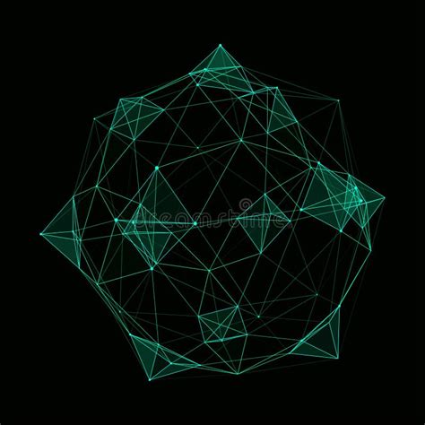 Futuristic Sphere Made Up Of Points And Lines Network Connection