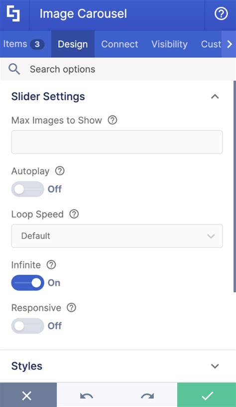 How To Customize The Image Carousel Design Element Shortpoint Support