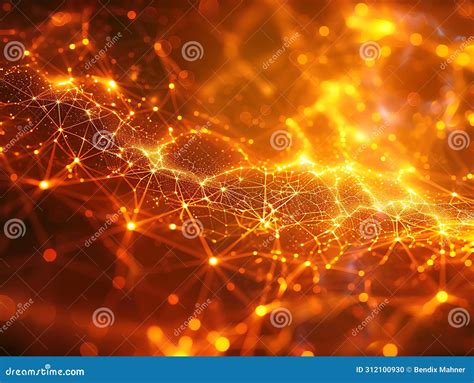interconnected network of nodes in abstract background connection