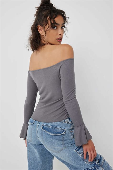 Off Shoulder Bell Sleeve Top Ardene