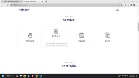 Github Abinashc2portfoilo New Portfolio Using Htmlcssjsandbootstrap