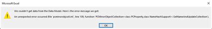 Excel Pivot Table Refresh Error With Data Model Contextures Blog