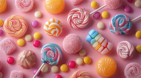 Colorful Assortment Of Candy Backgrounds And Wallpapers Premium Ai Generated Image