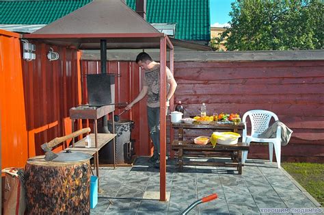 Обустройство мангальной зоны на даче своими руками (70 фото) - красивые ...