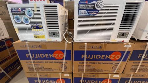 Fujidenzo Window Type Aircon Manual And Remote Inverter Grade TV Home Appliances Air