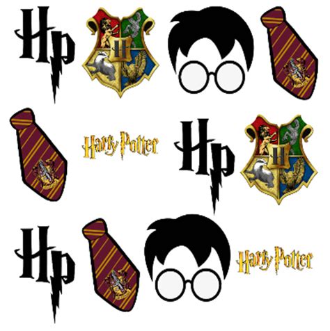 Harry Potter Outline Cutout Edible Image Toppers — Choco House