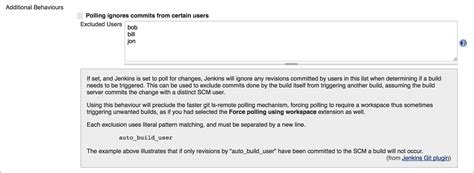Git Trigger A Jenkins Build Based On Commit Author Stack Overflow
