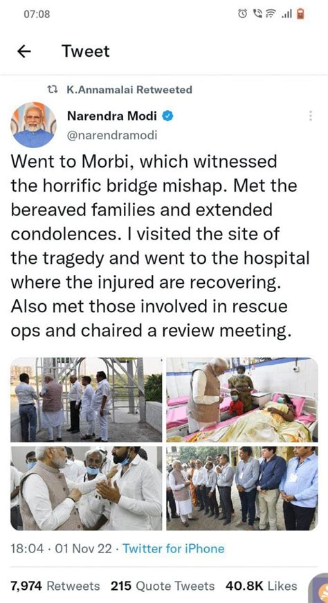 Modiji After Visiting The Accident Site Rindiaspeaks