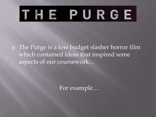 Purge Analysis By Johanna Pearson Farr PPT