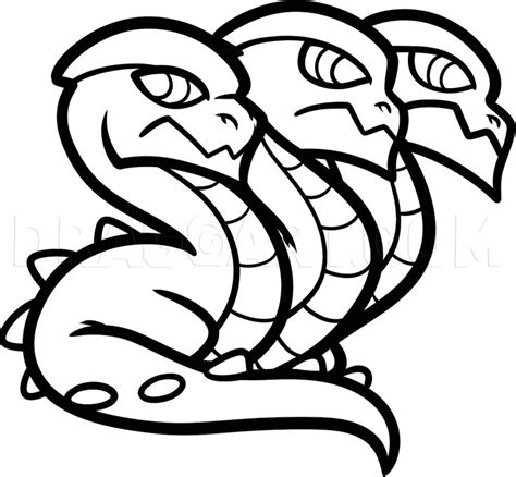 How To Draw A Hydra Baby Hydra Step By Step Drawing Guide By Dawn Dragoart Com Cute