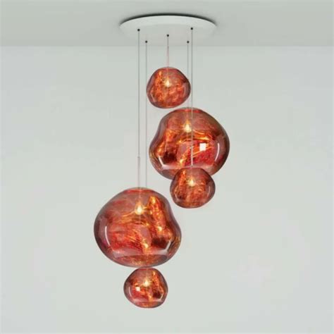 Post Modern Tom Dixon Melt Pendant Lights Glass Lava Irregular Hang