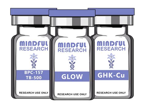 Glow Stack Bpc 157 Tb 500 Ghk Cu High Purity Research Peptides