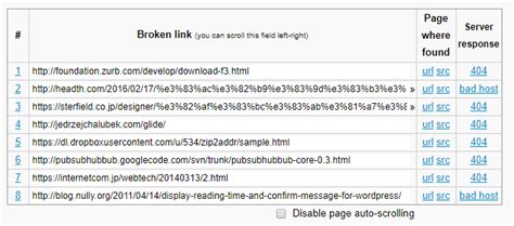 簡単にサイト内のリンク切れがチェックできるwebサービス「online Broken Link Checker」 Techmemo
