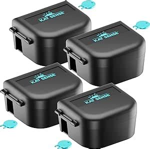 Amazon.com : Kat Sense Mouse Bait Station, Rodent Box to Secure Mice Poison, Mouse Traps Outdoor ...