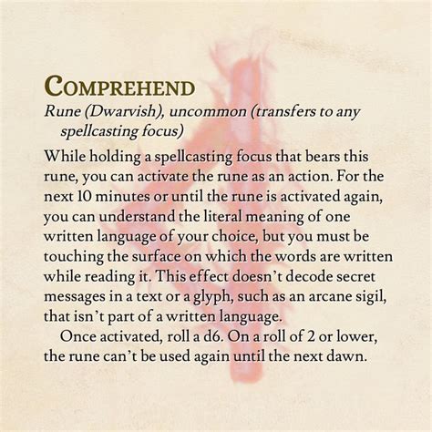 [oc][homebrew] Dwarvish Rune Comprehend Februneuary Day 5 Dnd Runes Home Brewing