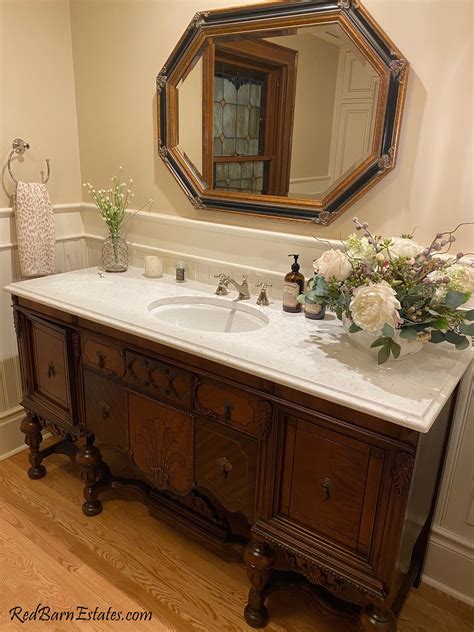 Antique Furniture Bathroom VANITY Beautiful Wood Finish 67 To 72