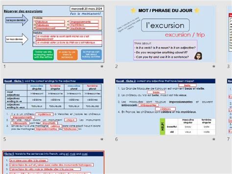 Lesson 4 Dynamo 3 vert module 5 réserver des excursions Teaching