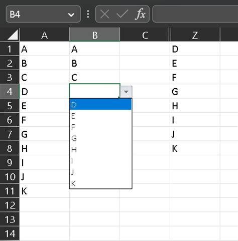 Excel Data Validation List Which Excludes Values Already Used Stack Overflow