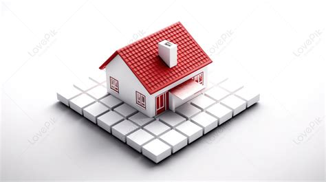 눈에 띄는 빨간색 타일이 있는 백악관의 상징적인 3d 그림 타운 하우스 배경 빨간 타일 배경 빨간색 배경 이미지 Hd 타운 하우스 빨간 타일 빨간색 배경 사진