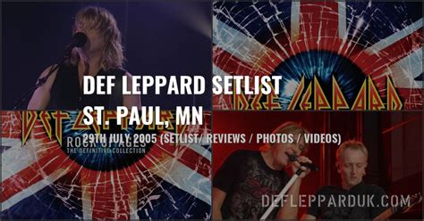19 Years Ago DEF LEPPARD ROCK OF AGES Tour 2005 In St Paul MN Fan