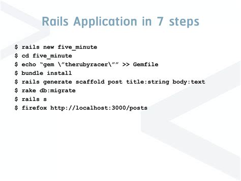 basic rails training ppt