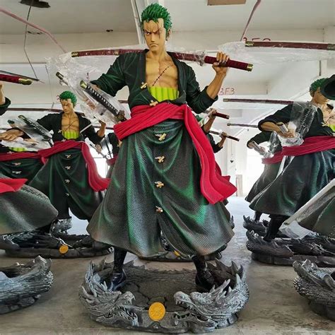 Japan Anime Figure One Piece Figure Fiberglass Zoro Statue Life Size