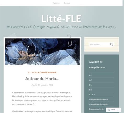 Le moteur du FLE sur le thème Couvertures
