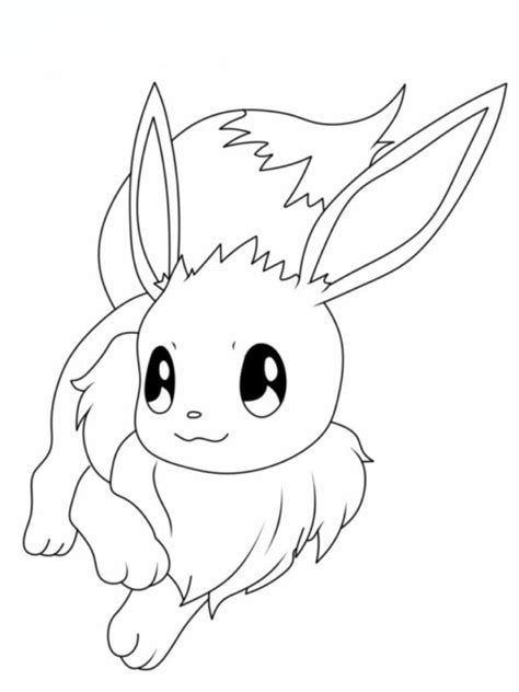 Coloriage Pokémon Évoli Enfants