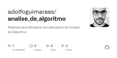 Github Adolfoguimaraes Analise De Algoritmo Material Para Disciplina