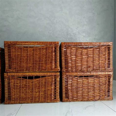 Плетені ящики короби лотки шухляди корзини для білизни іграшок та ін 660 грн Витвори