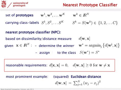 Prototype Based Learning And Adaptive Distances For Classification PPSX