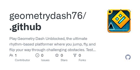 Github Geometrydash76github Play Geometry Dash Unblocked The