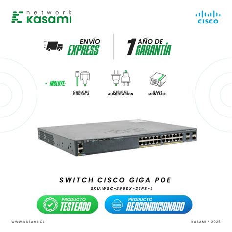 Ws C2960x 24ps L Switch Cisco Catalyst 2960 X 24 Gige Poe 370w 4 X 1g