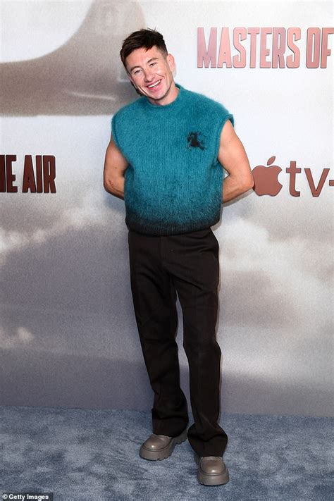 Barry Keoghan Cuts A Quirky Figure In A Sleeveless Knitted Jumper As He