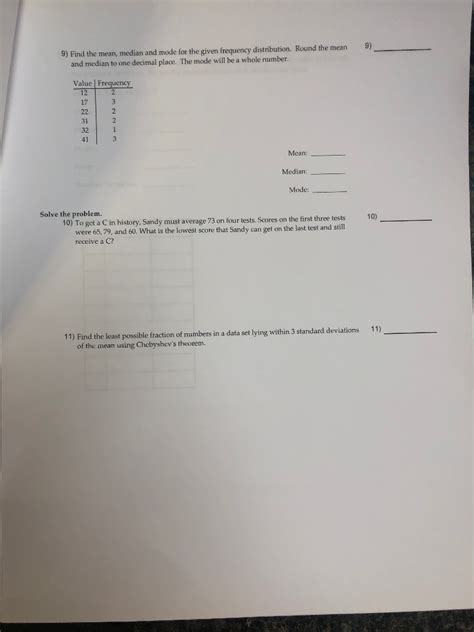 Solved Find The Mean Median And Mode For The Given Chegg