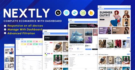 Nextly Ecommerce Website Templates With Admin Dashboard Reactnext
