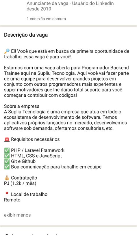 finalmente um trampo 5k em 6 meses r brdev