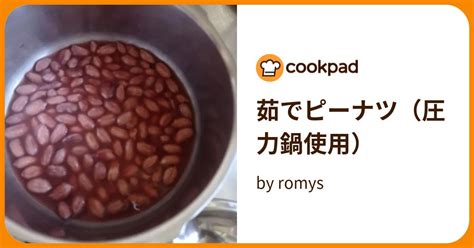 茹でピーナツ（圧力鍋使用） By Romys 【クックパッド】 簡単おいしいみんなのレシピが395万品