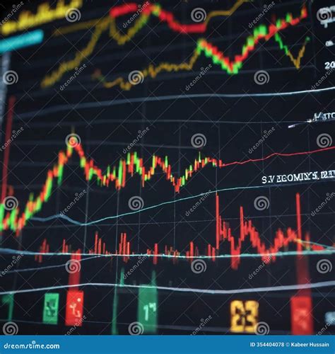 Trader Analyzing Data On Virtual Screen Price Graph And Indicator