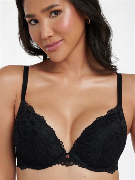 Floral Lace Push Up Bra Savage